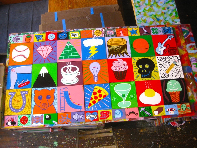 Good Ol' Bones / Original Painting / Skull Times Infinity - Etsy