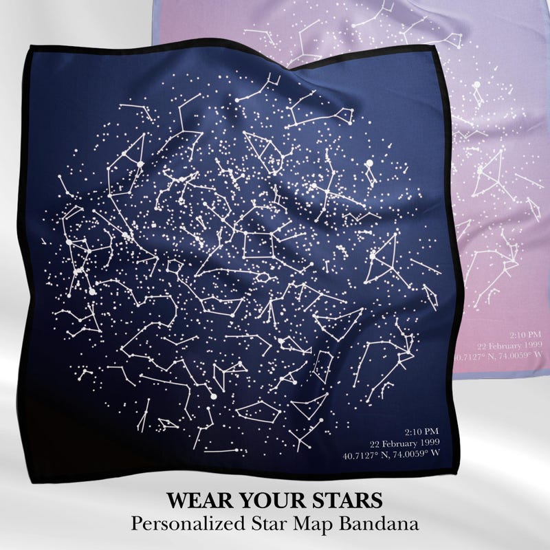 Personalized Map Scarf - Etsy