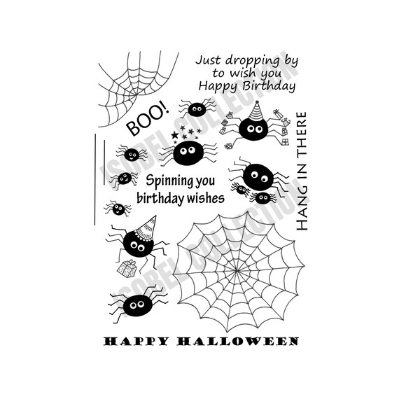 Cute Halloween Spiders