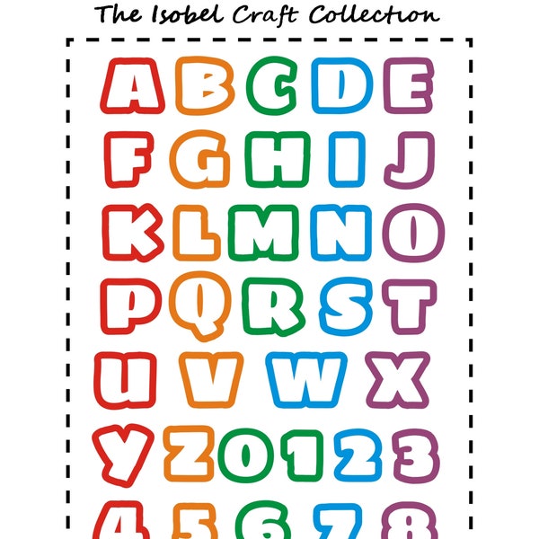 Large Alphabet Stamps Set - Etsy