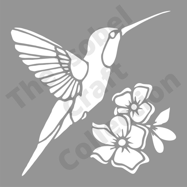 Hummingbird Stencil - Etsy