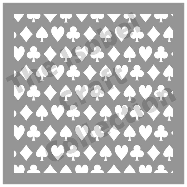 Card Suit Stencils - Etsy