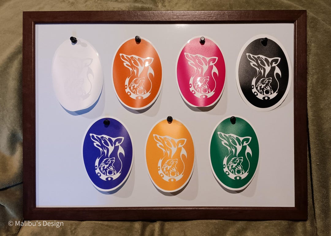 Wolf Pack Spirit Reversed Vinyl Sticker - Etsy