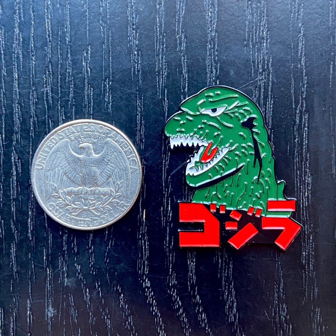 Godzilla Enamel Pin | Etsy