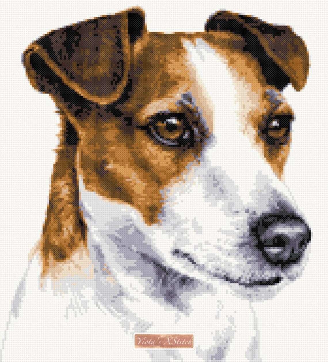 Jack Russell No3 v2 Counted Cross Stitch Kit - Etsy