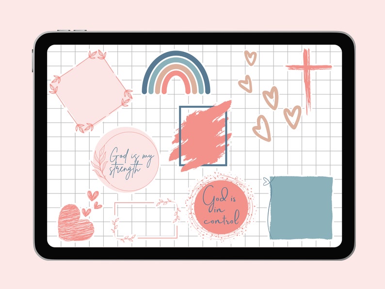 FAITH QUOTES Digital Stickers, Christian Stickers, Bible Journal ...