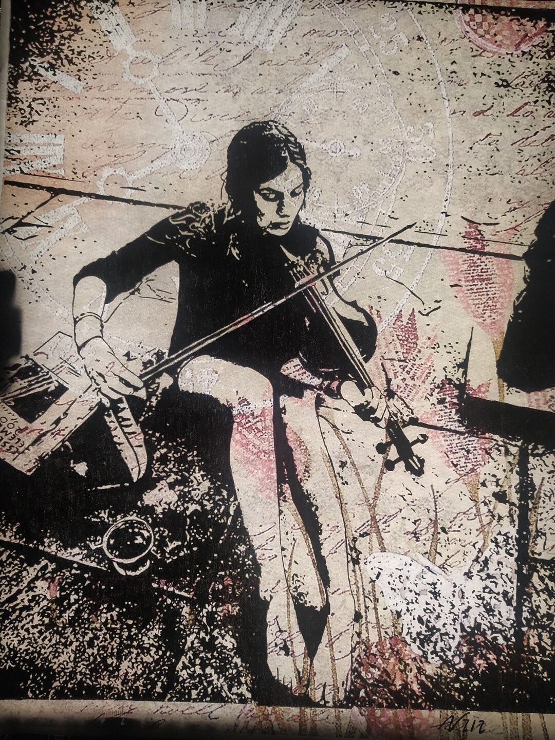 Ink Drawing, Ink Illustration, Original, Handmade, Decoration, Portrait ...