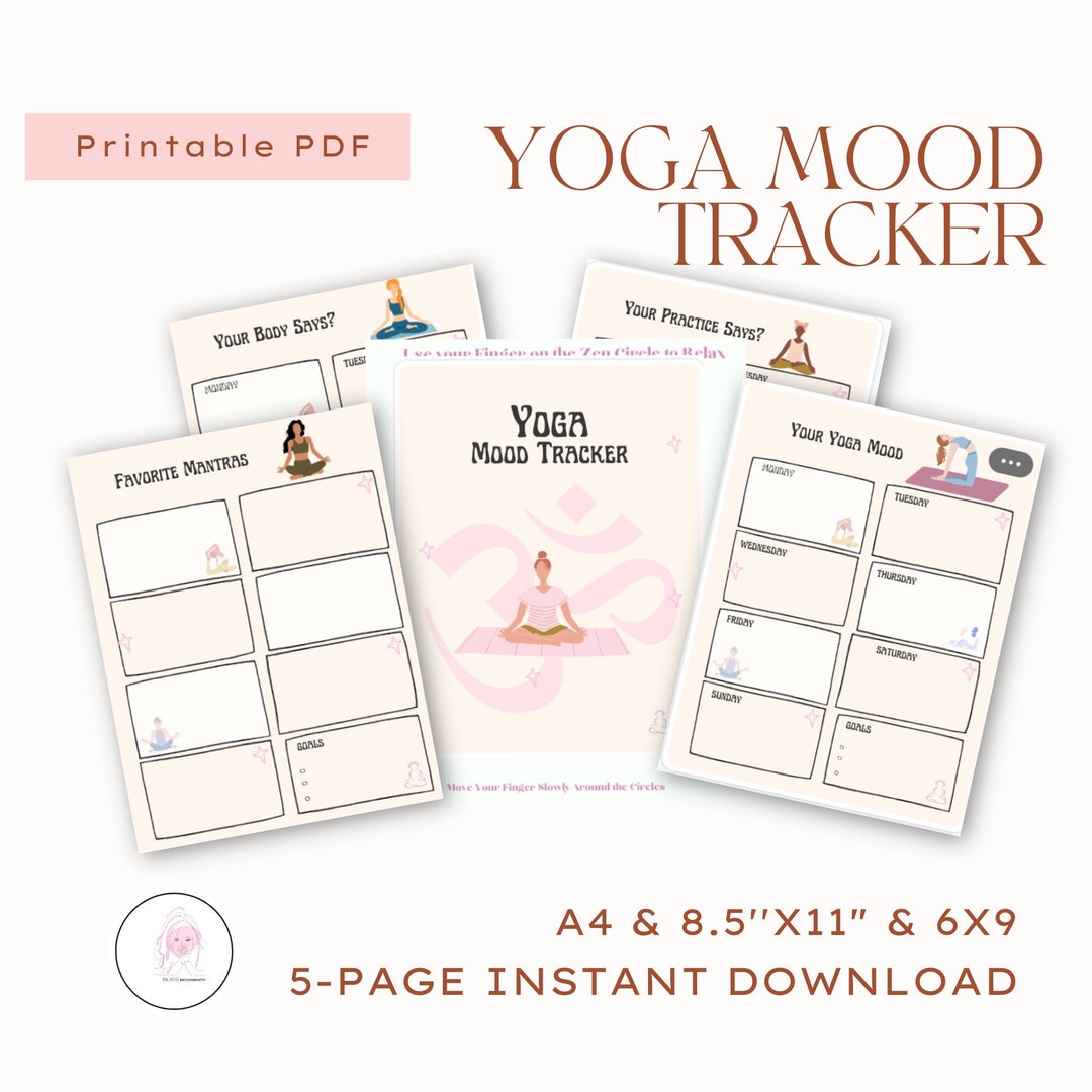 Yoga Mood Tracker * Mindful Mood Tracker * Mantra Moods * Yoga Journal ...