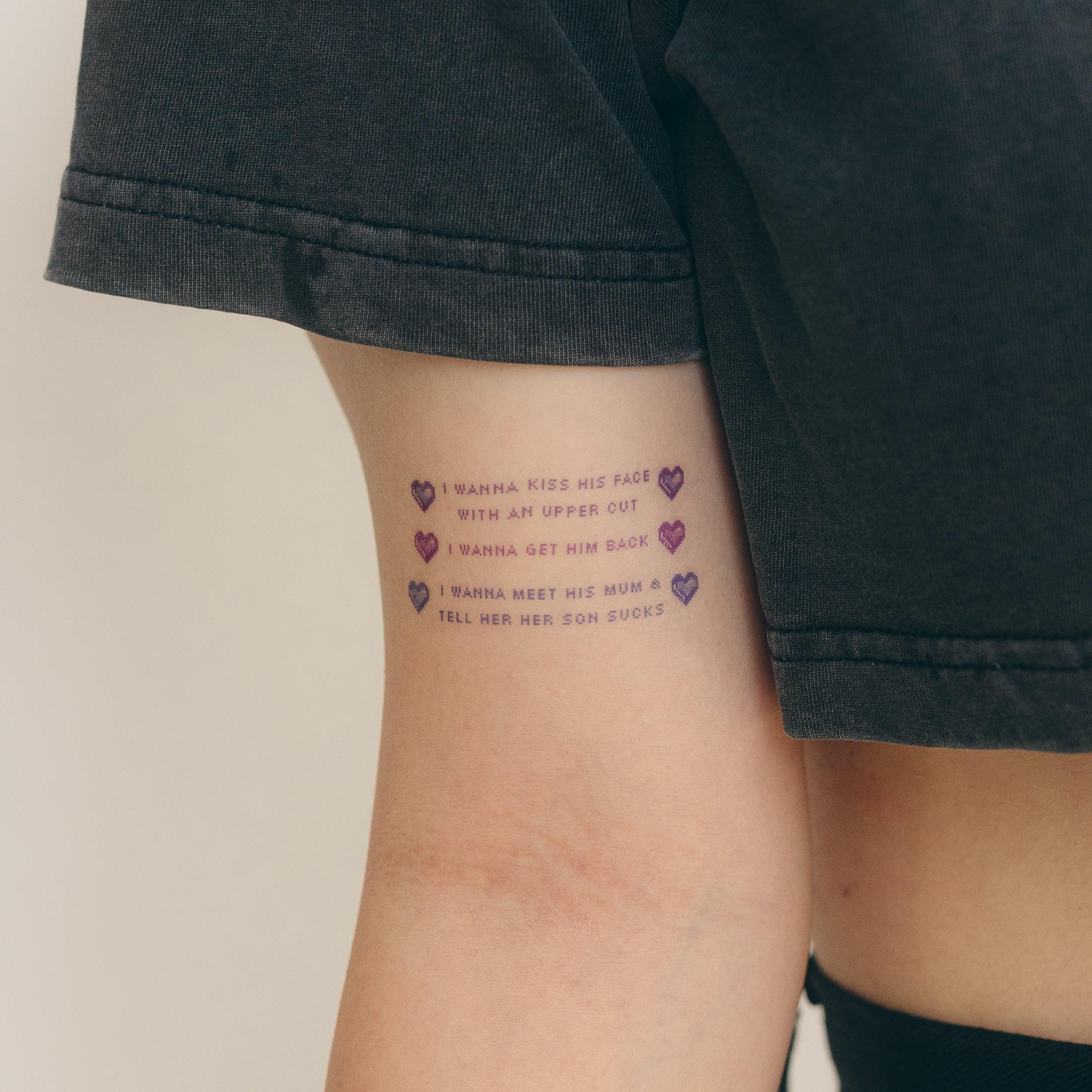 Olivia Rodrigo GUTS World Tour 2024 Temporary Tattoo Stickers Concert ...