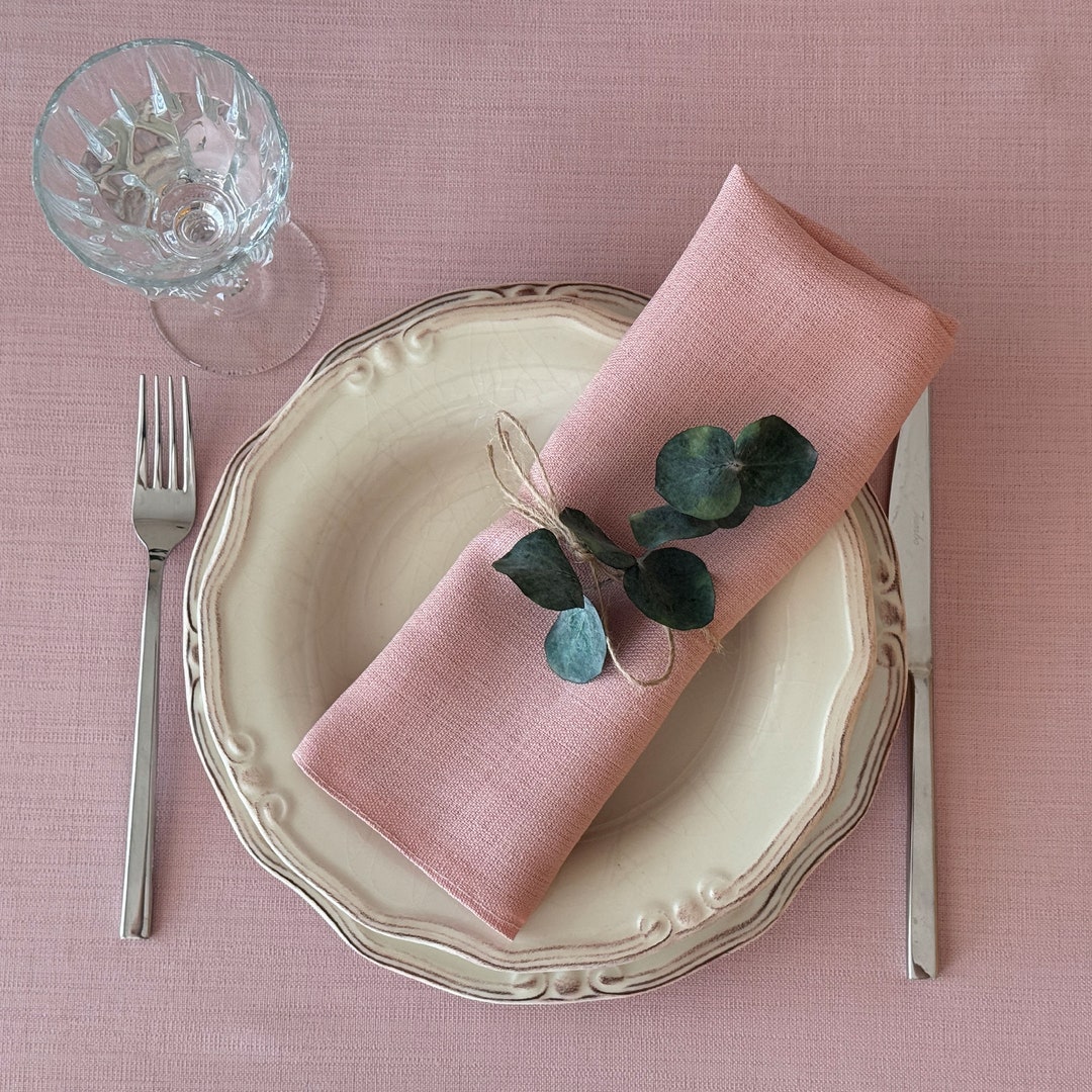 Linen Napkin Set in Different Colors,soft and Natural Cloth Napkins for ...