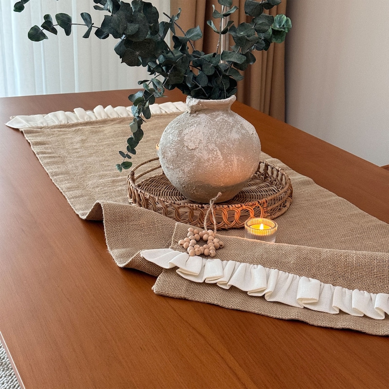 Burlap Tablerunners - Etsy