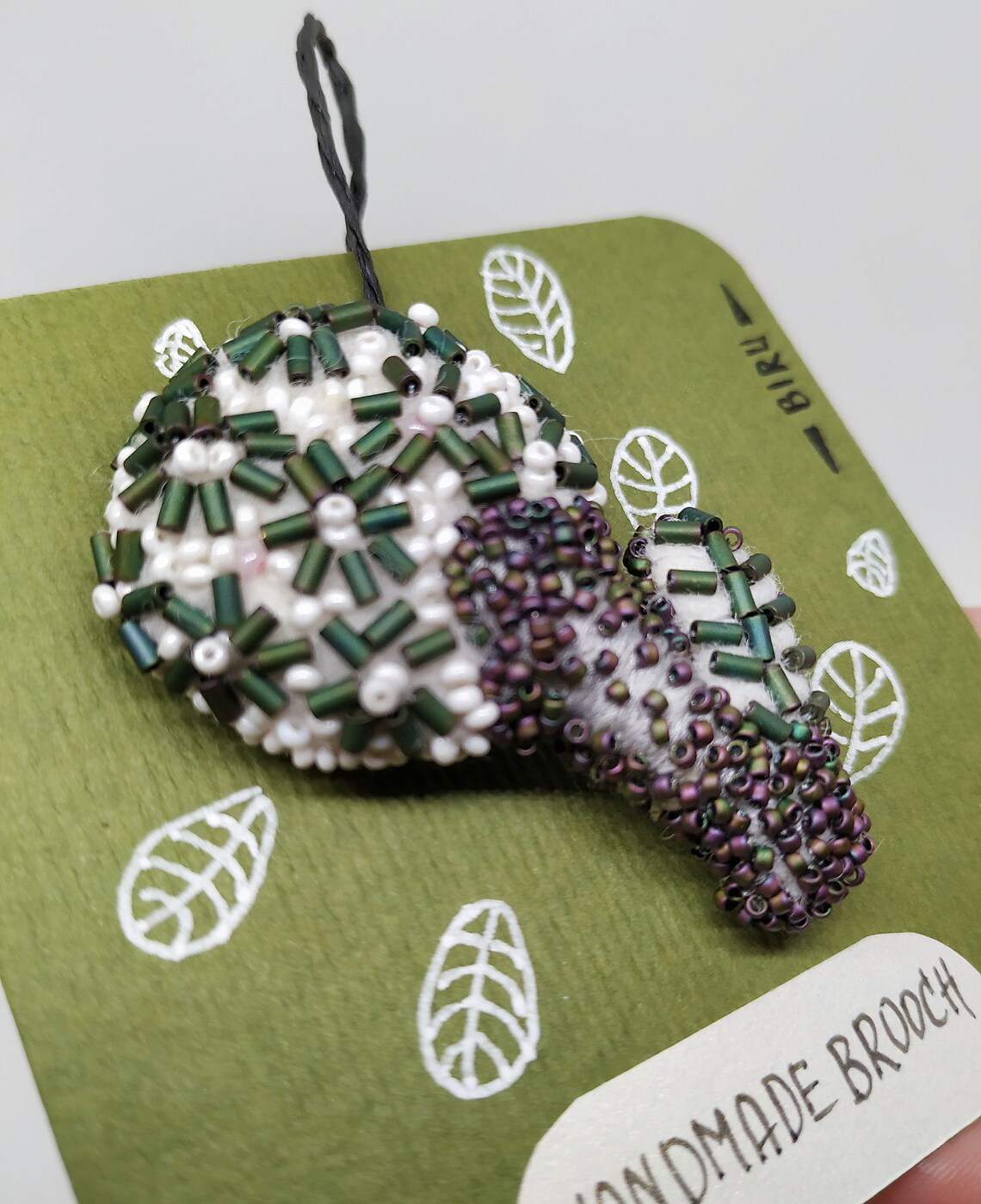 Handmade Brooch, Flower Embroidered With Various Beads, Jewellery ...