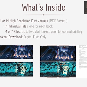 Hardcover HP Dust Jacket Collection, Digital Download, Printable ...