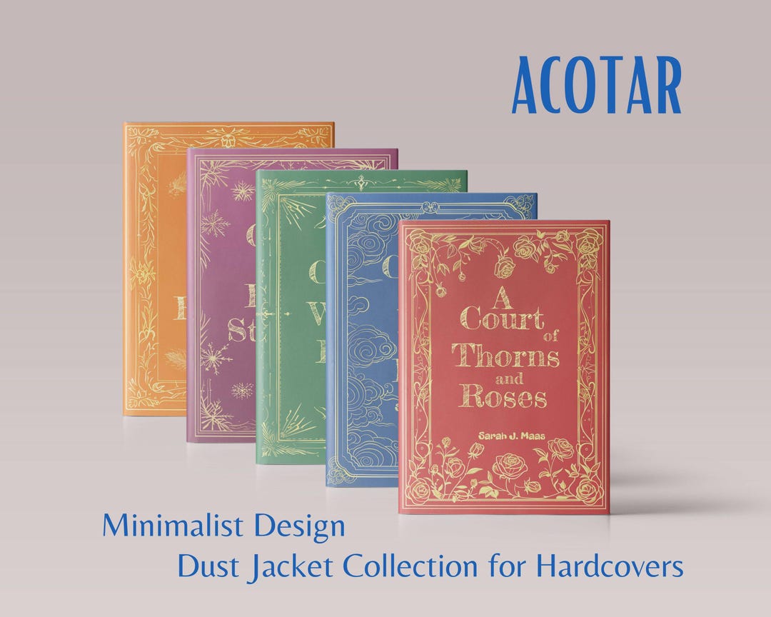 Hardcover ACOTAR Dust Jacket Set - Digital Download, Printable ...
