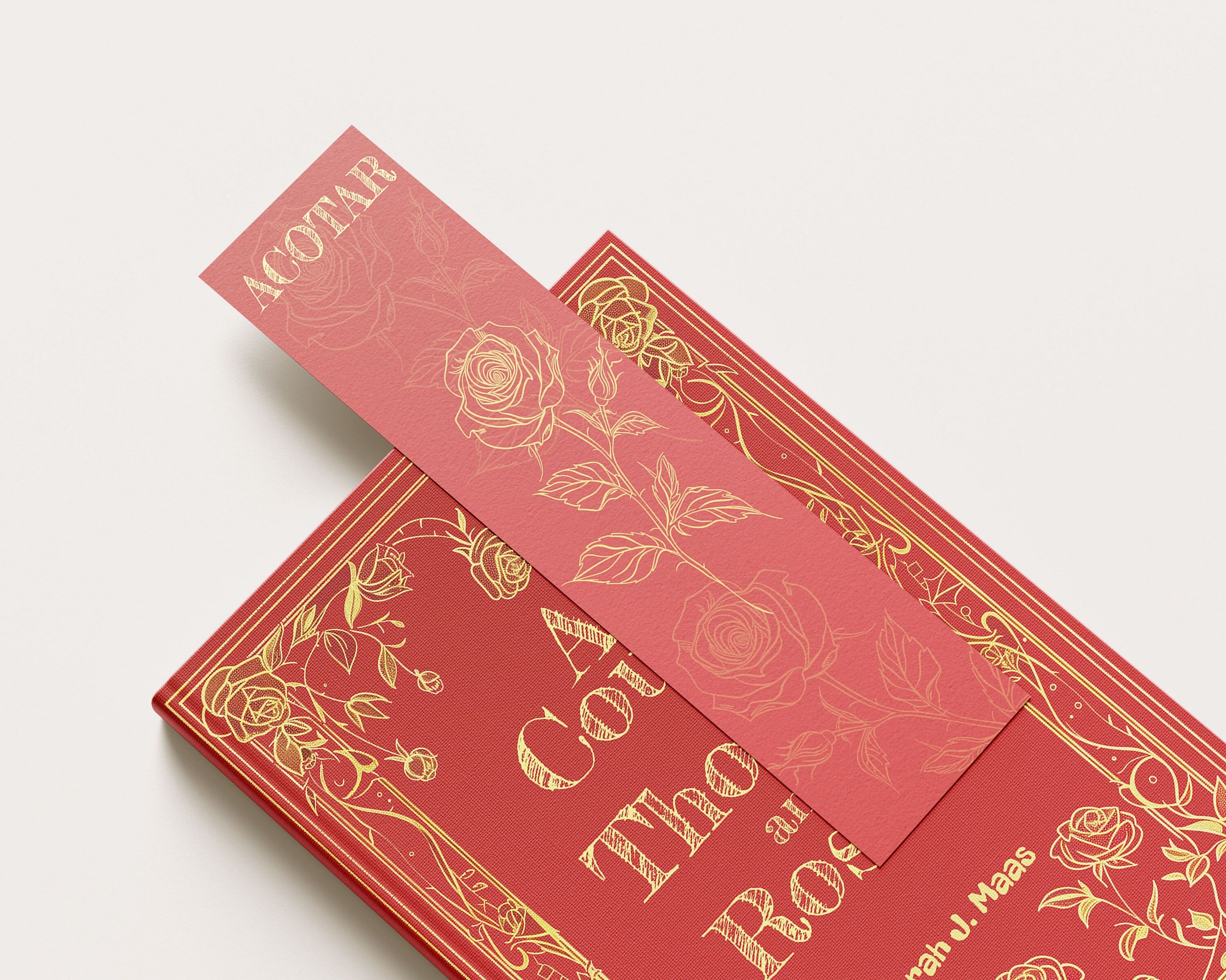 ACOTAR Minimalist Bookmark Set, Digital Download, Minimalist Design ...