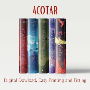 Paperback ACOTAR Dust Jacket Set - Digital Download, Printable, Fantasy ...
