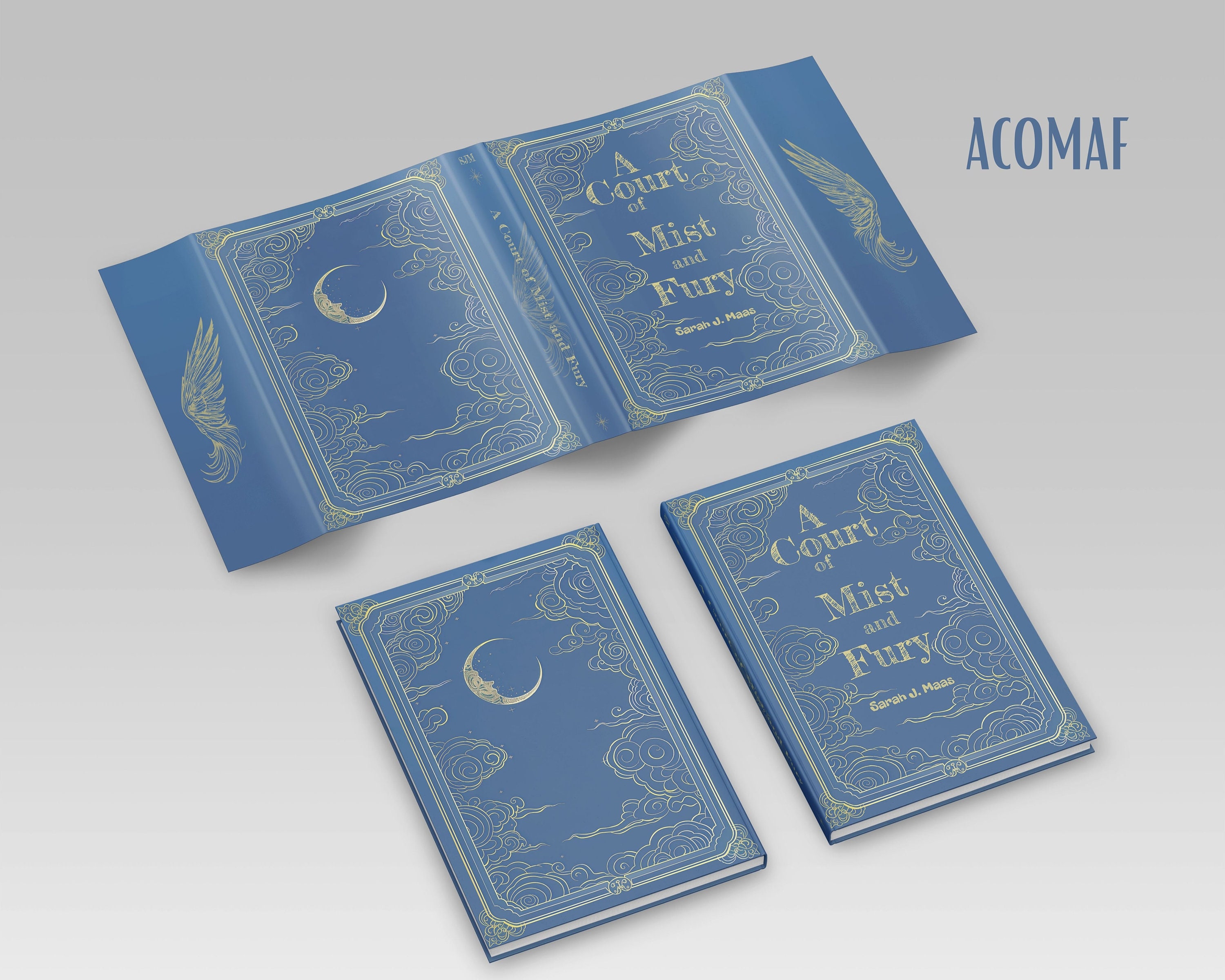 Paperback ACOTAR Dust Jacket Set - Digital Download, Printable ...