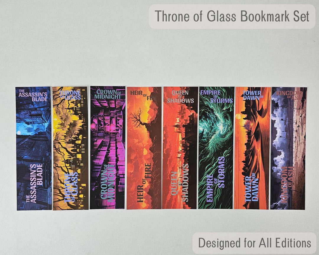 Throne of Glass Bookmark Collection - Digital Download, Printable ...