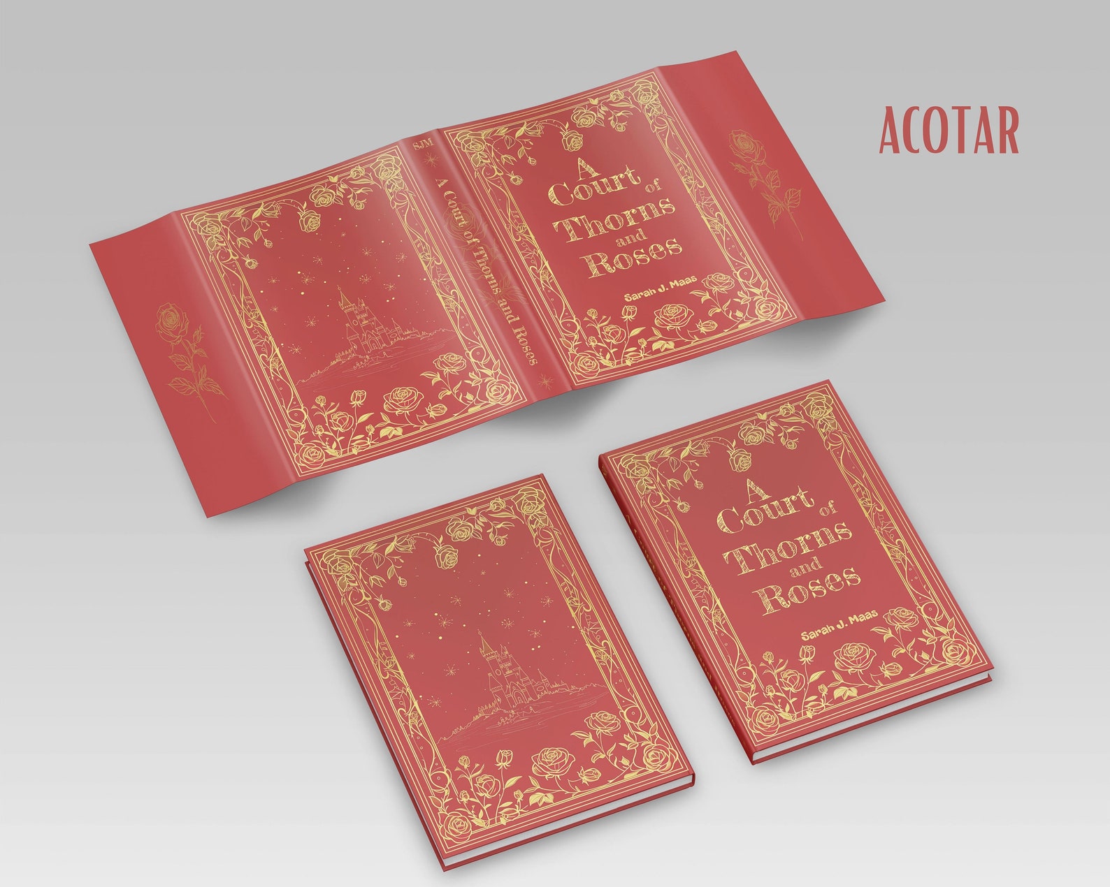 Paperback ACOTAR Dust Jacket Set - Digital Download, Printable ...