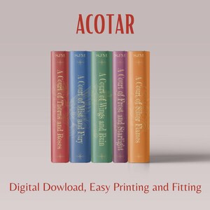 Paperback ACOTAR Dust Jacket Set - Digital Download, Printable ...