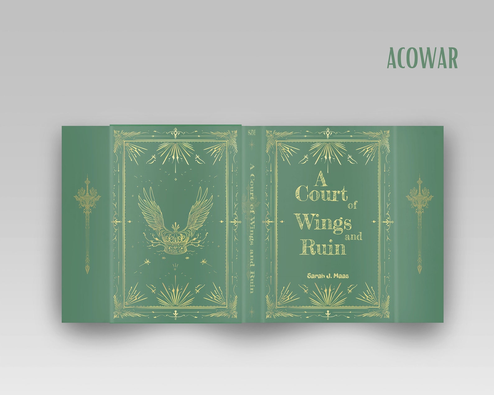 Hardcover ACOTAR Dust Jacket Set - Digital Download, Printable ...