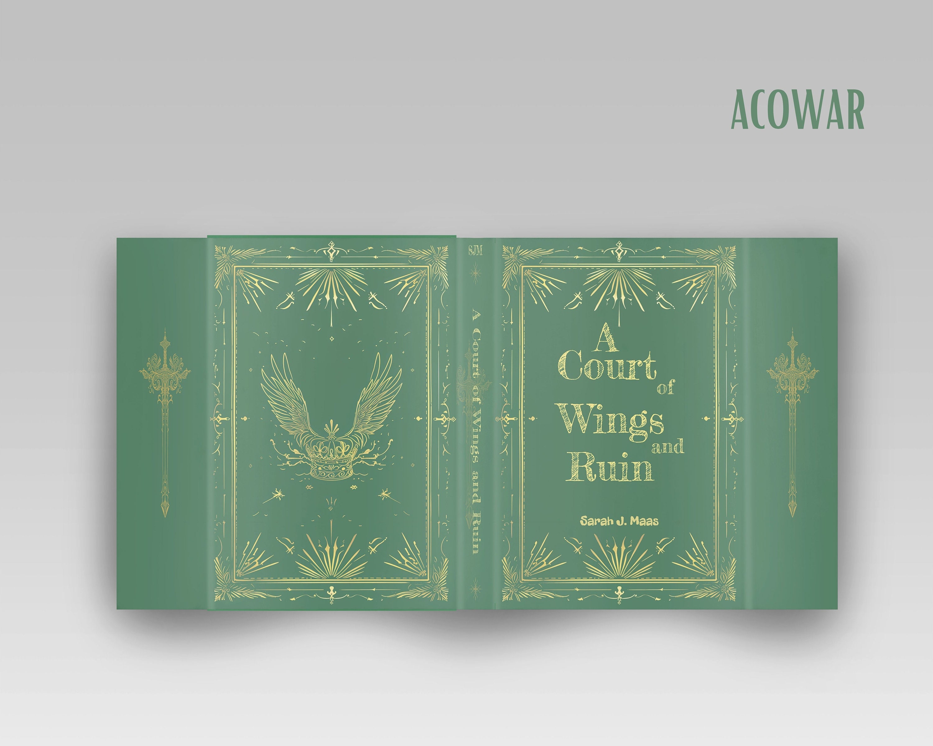 Hardcover ACOTAR Dust Jacket Set - Digital Download, Printable ...