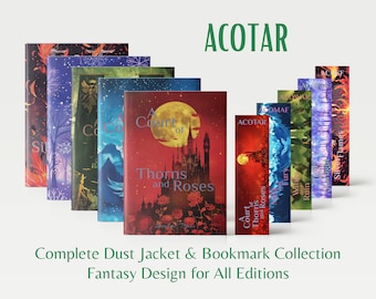 Hardcover ACOTAR Dust Jacket Set Digital Download, Printable ...