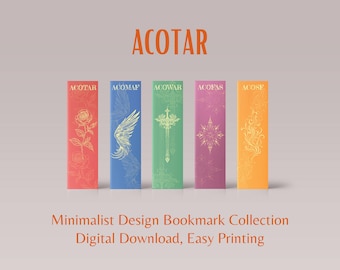 Hardcover ACOTAR Dust Jacket Set Digital Download, Printable ...
