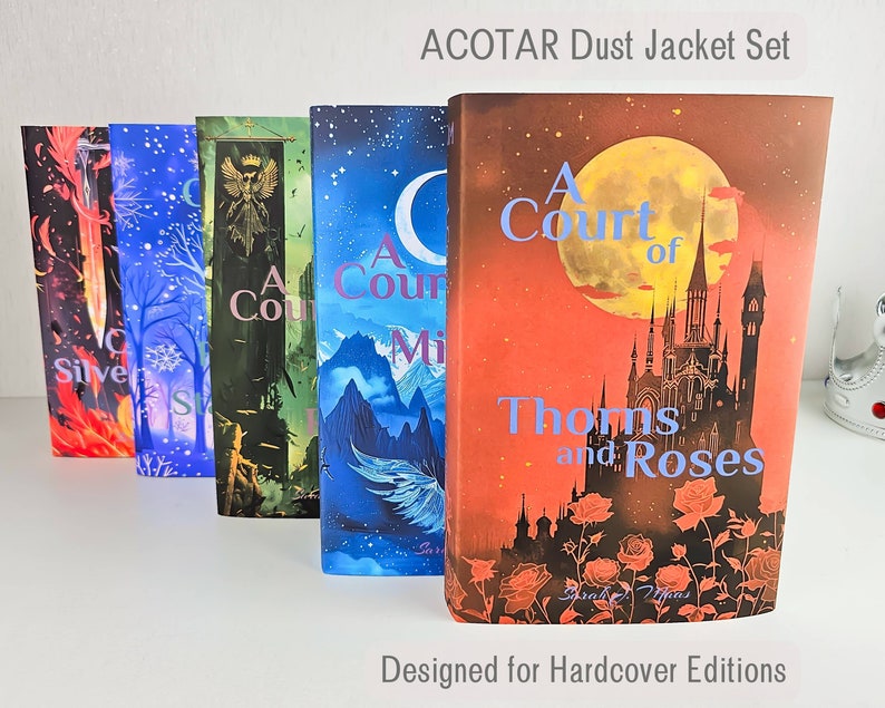 Hardcover ACOTAR Dust Jacket Set, Digital Download, Printable, Fantasy ...