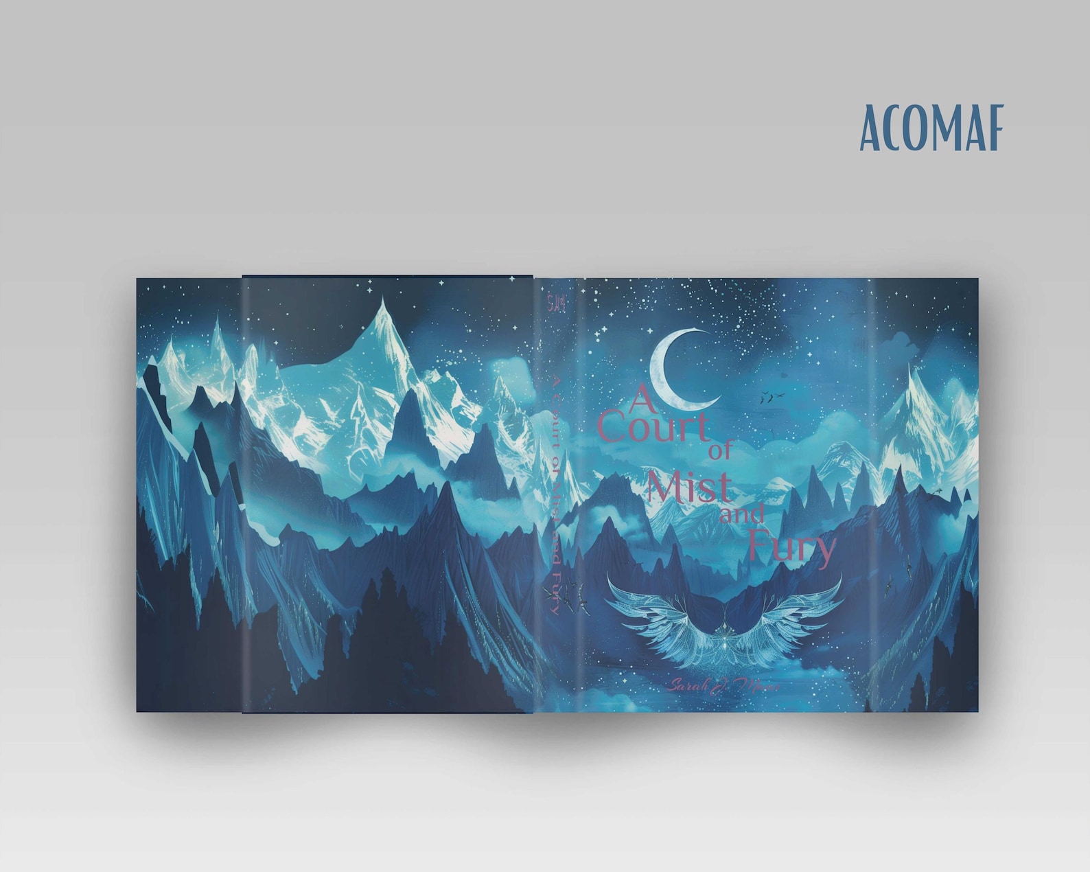 Hardcover ACOTAR Dust Jacket Set, Digital Download, Printable, Fantasy ...