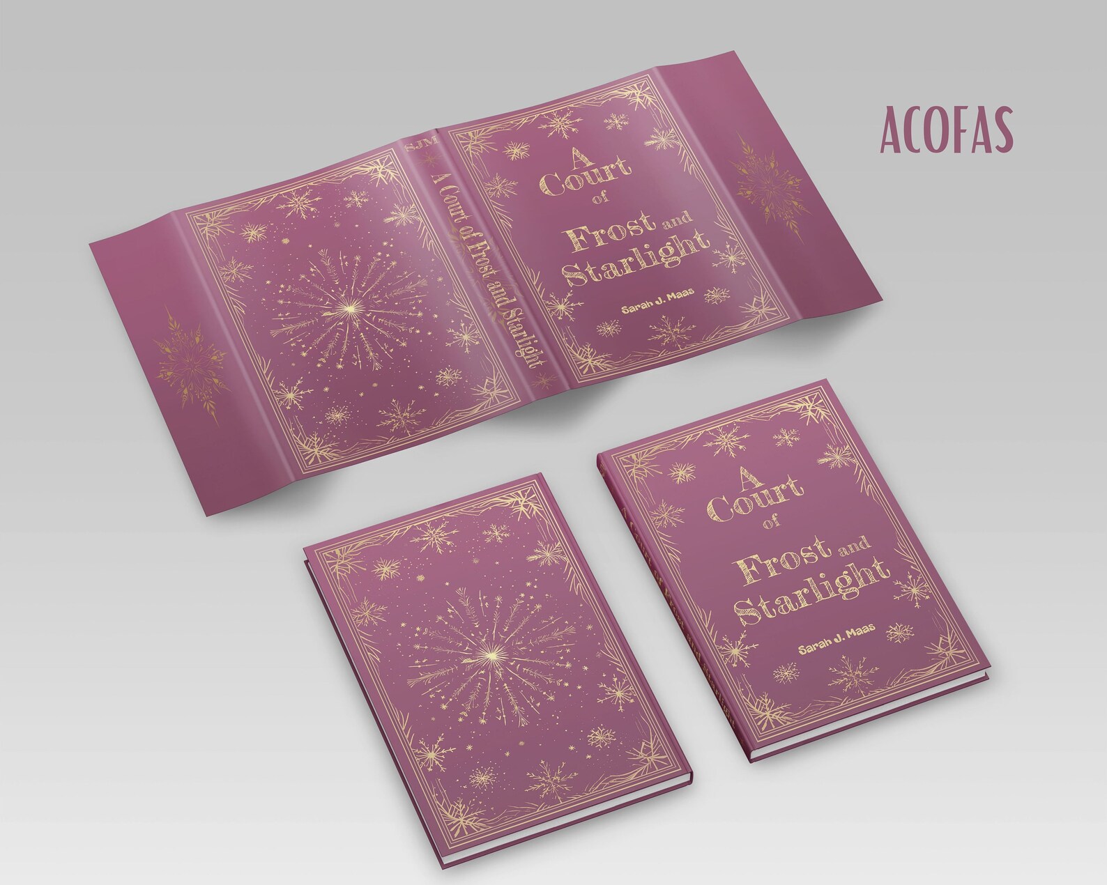 Paperback ACOTAR Dust Jacket Set - Digital Download, Printable ...
