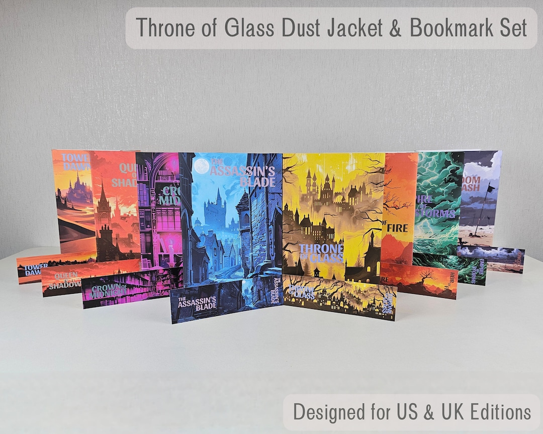 Complete Throne of Glass Dust Jacket & Bookmark Set - Digital Download ...
