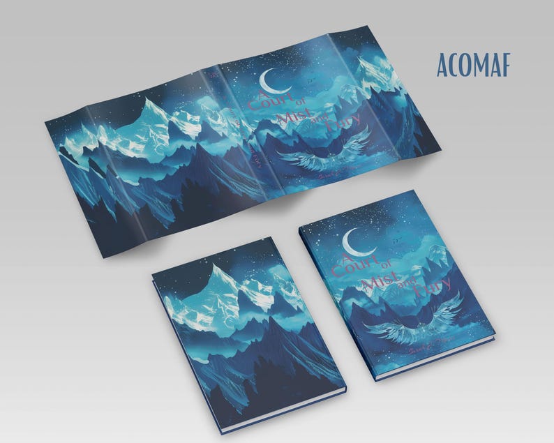 Paperback ACOTAR Dust Jacket Set - Digital Download, Printable, Fantasy ...