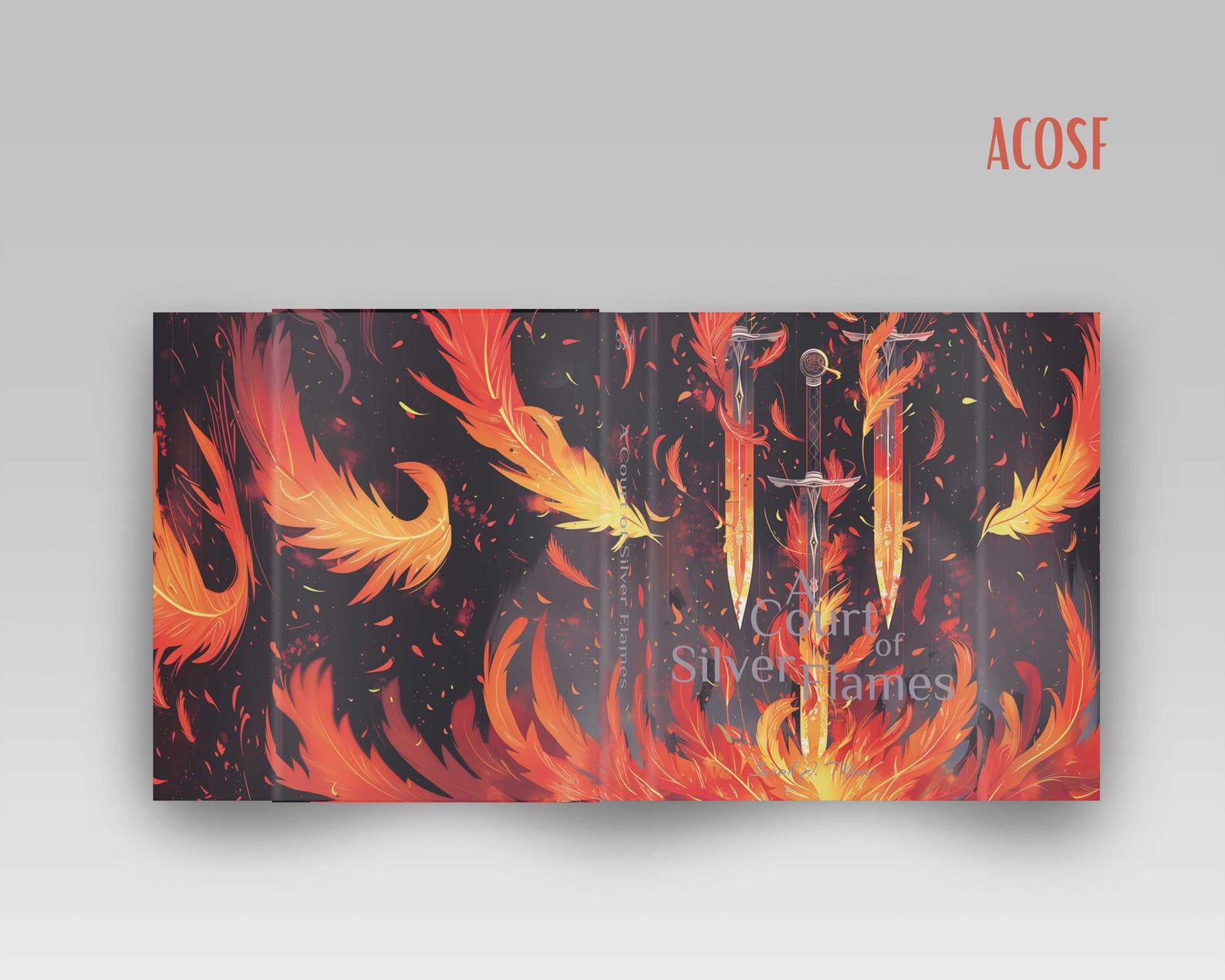 Hardcover ACOTAR Dust Jacket Set, Digital Download, Printable, Fantasy ...
