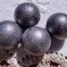 Textured Tungsten Dark Platinum Spheres Vintage Lucite Beads - Etsy