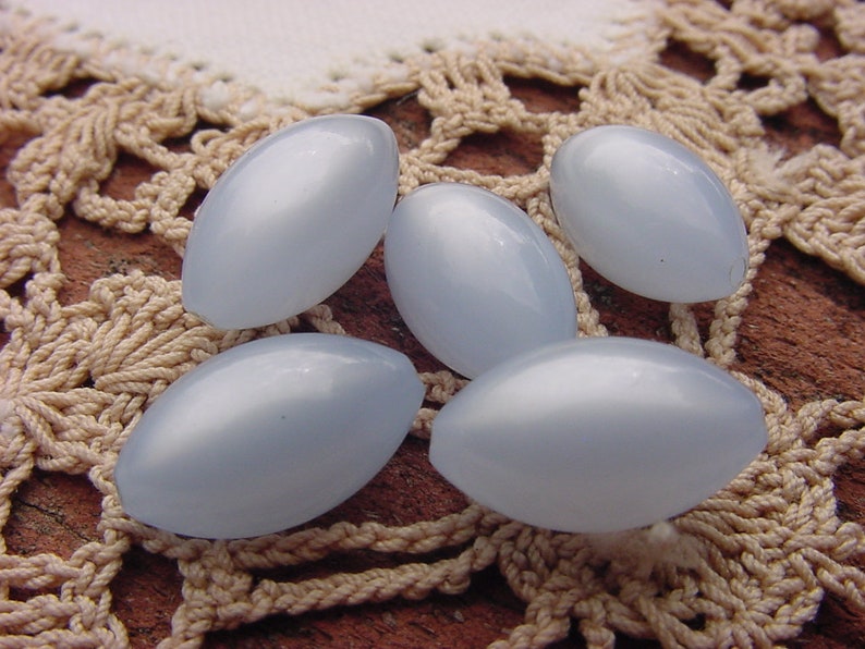 Powder Baby Blue Moonglow Vintage Lucite Beads | Etsy