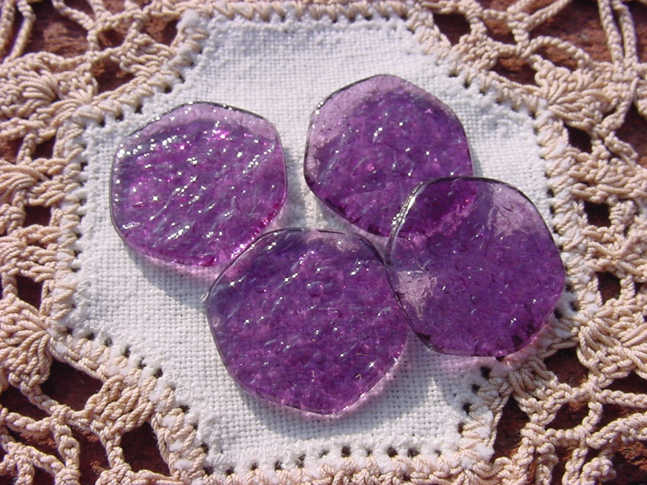 Sour Grape Etched Chips Vintage Lucite Components | Etsy