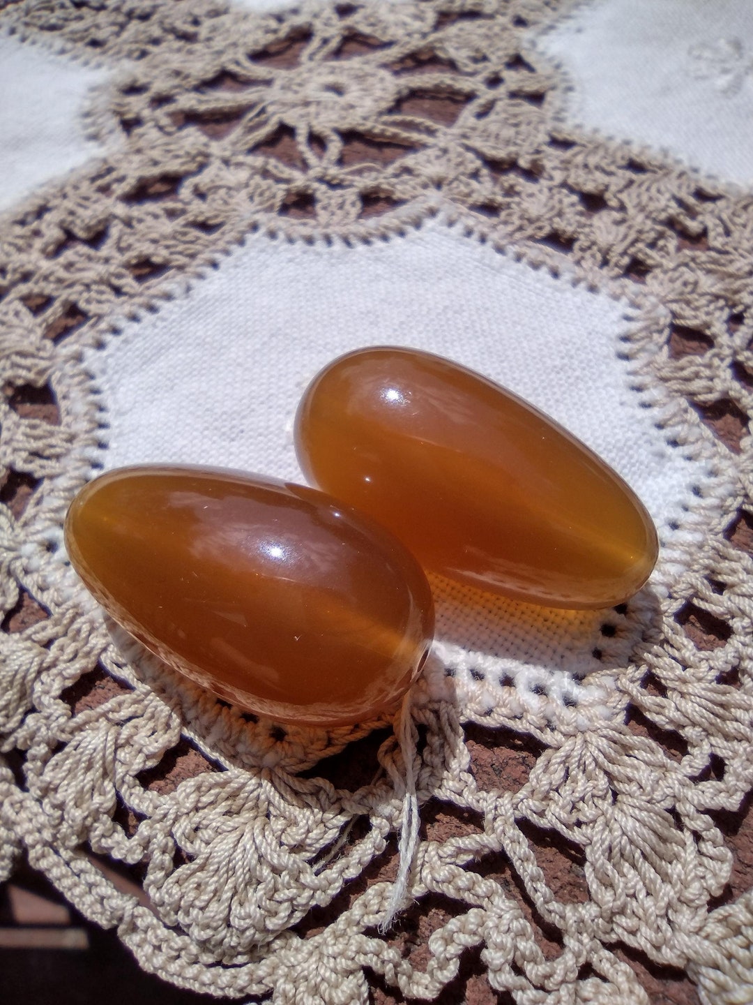 Apple Cider Amber Plump Drops Vintage Lucite Beads - Etsy