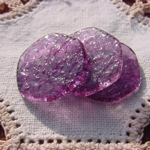 Sour Grape Etched Chips Vintage Lucite Components - Etsy