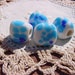 Azure Cerulean Spots Vintage Japanese Glass Beads - Etsy