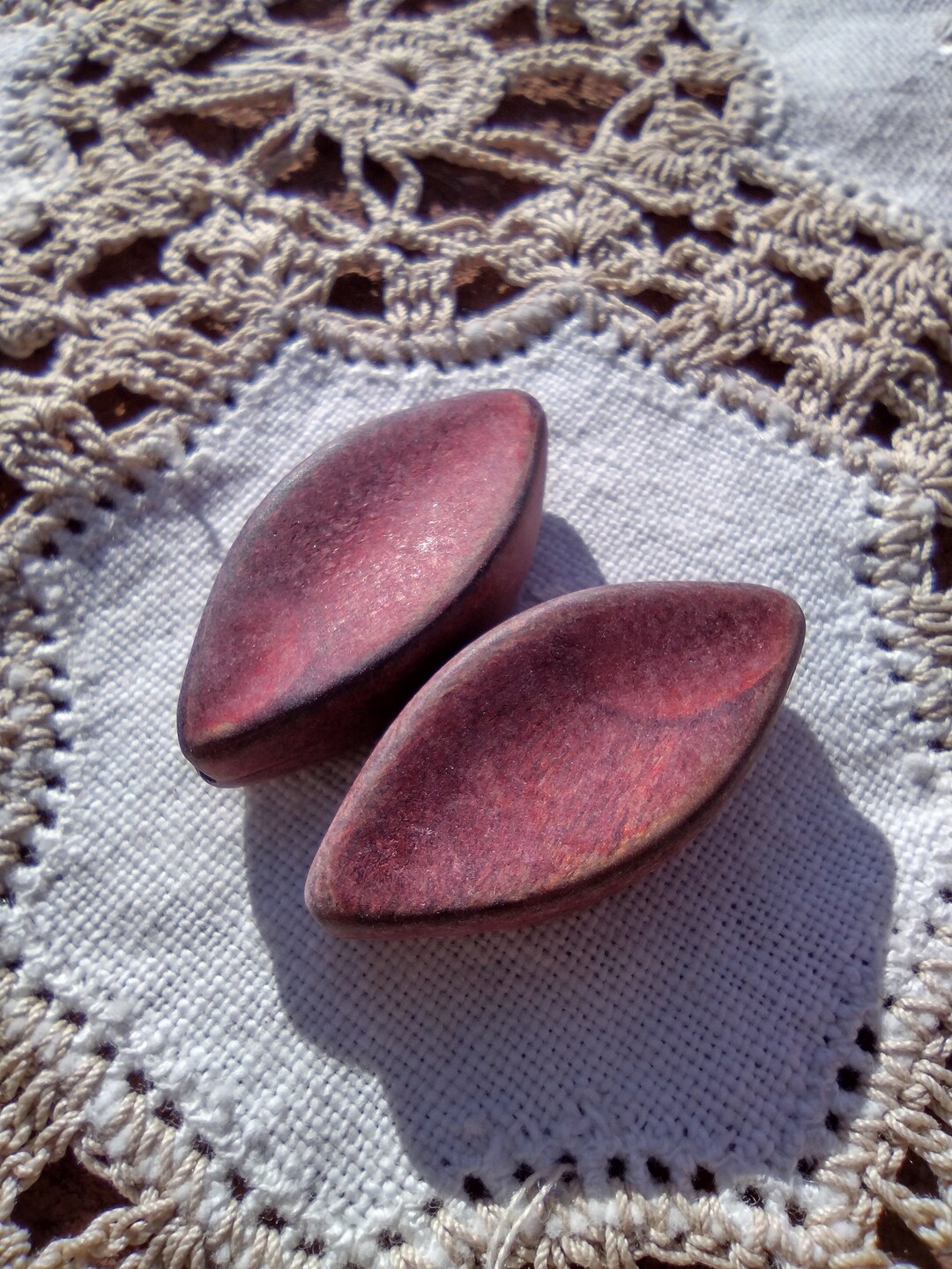 Rusty Matte Bronze Metallic XLG Unique Vintage Lucite Beads - Etsy