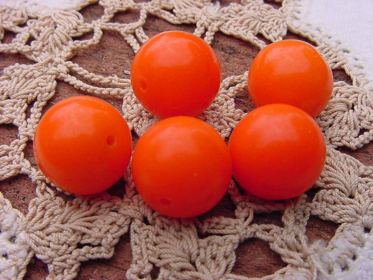 Tangy Tangelo Sour Orange Candy Vintage Glass Beads - Etsy