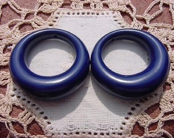 Navy Blue Hoops - Etsy