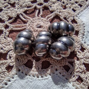 Metallic Black Beehive Shape Unique Vintage Lucite Beads - Etsy