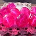 Neon Pink Punch Glowing Swirls Vintage Lucite Beads - Etsy