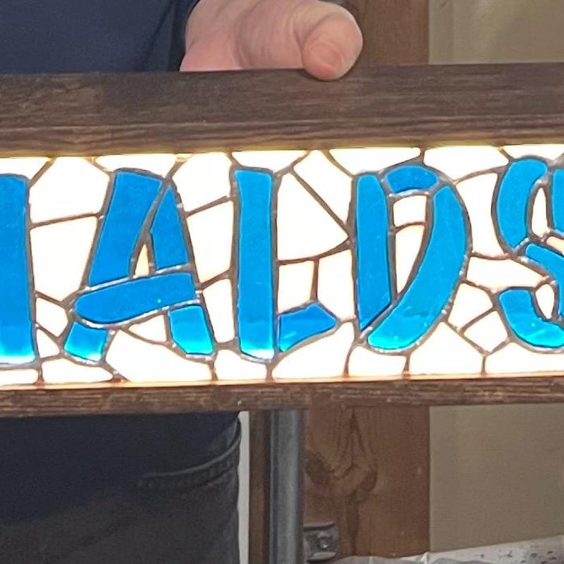 Stained Glass Sign - Etsy