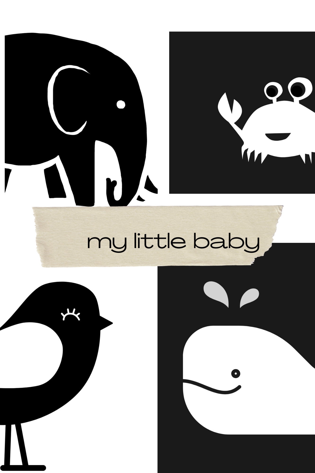 10 Montessori Flash Card for Newborn-3 Months Old | Printable Pdf and ...