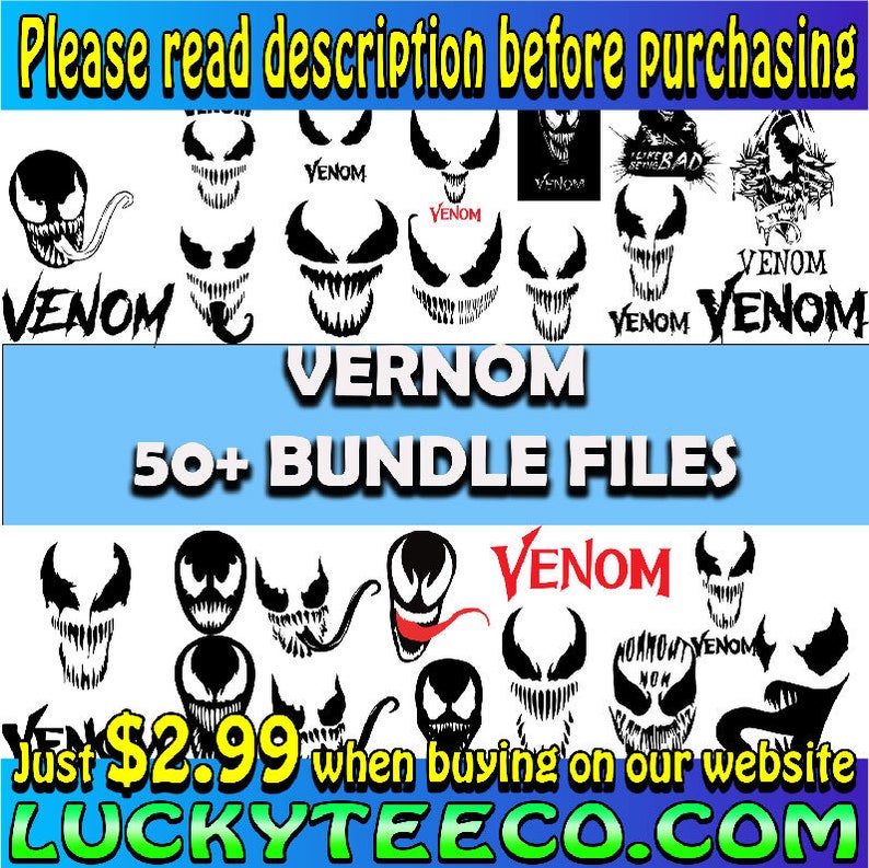 Venom SVG, Cut File Cricut, Svg Bundle, Venom Printable Vector Designs ...