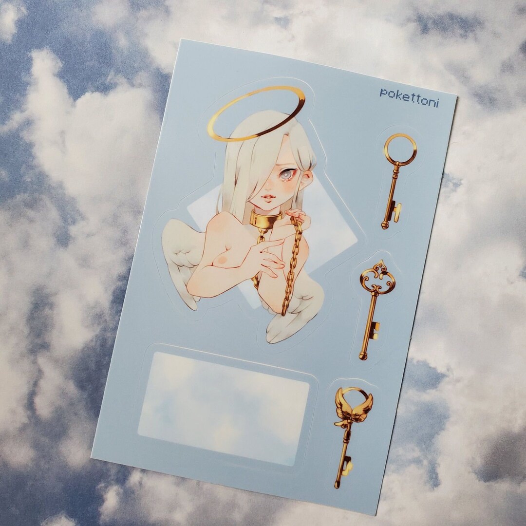 Original Lock & Key Sticker Sheet - Etsy