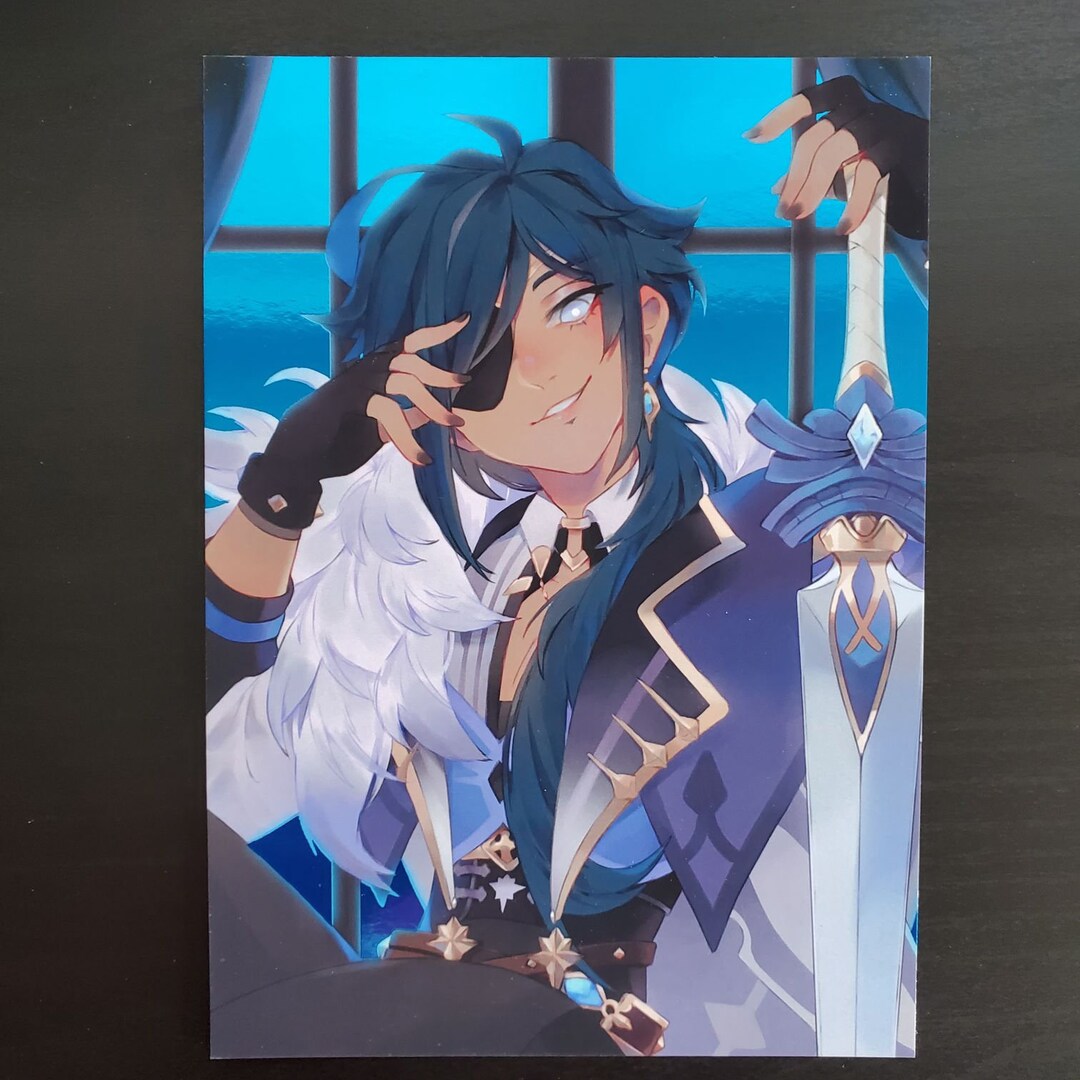Genshin Impact Kaeya Foil Print - Etsy